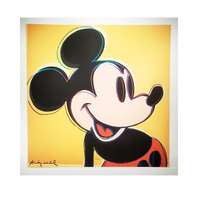 Pop Art Mickey Mouse Andy Warhol Andy Warhol Mickey Mouse Black Pop