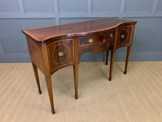 Georgian Inlaid Mahogany Serpentine Fronted Sideboard 1790