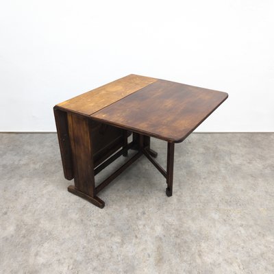 Vintage French Wood Drop Leaf Table 1930s for sale at Pamono