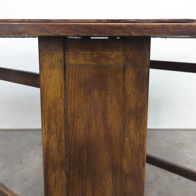 Vintage French Wood Drop Leaf Table 1930s for sale at Pamono