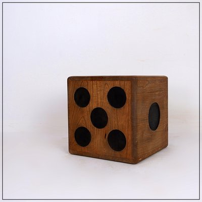Wooden dice stool store