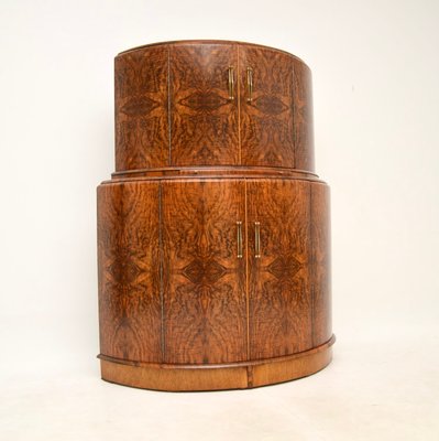 Art Deco Walnut Cocktail Drinks Cabinet 1930s for sale at Pamono