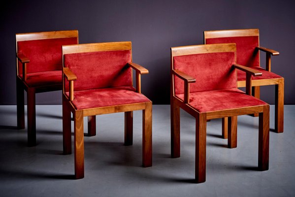 Teatro Chairs by Aldo Rossi for Molteni 1980s Set of 4
