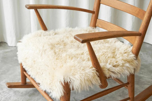 Fur rocking chair store