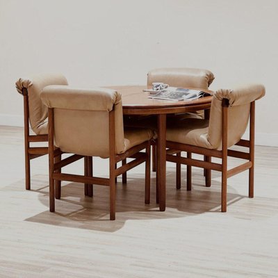 Dining Table and Chairs by Philip Hussey for White and Newton 1960s Set of 7 for sale at Pamono