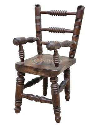19th Century Miniature Oak Kitchen Windsor Chair 1880s for sale at Pamono