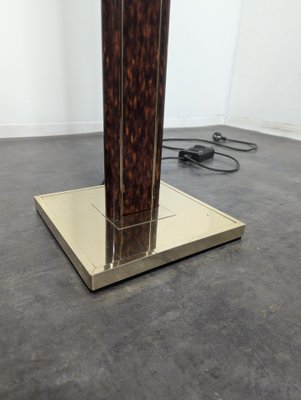 Italian Floor Lamp in Faux Tortoiseshell Style