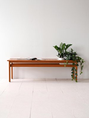 Teak Bench with Integrated Planter 1960s for sale at Pamono