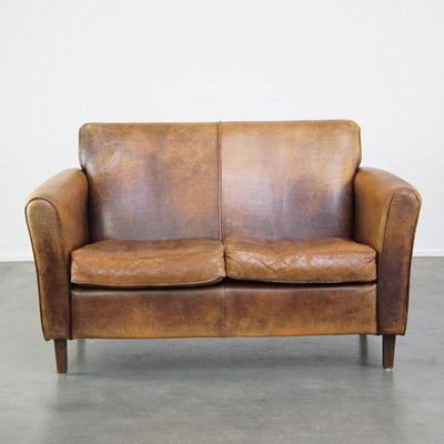 Rustic 2 Seater Sofa in Leather