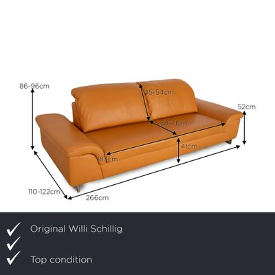 Joyzze Plus Leather 3 Seater Sofa from Willi Schillig for sale at Pamono