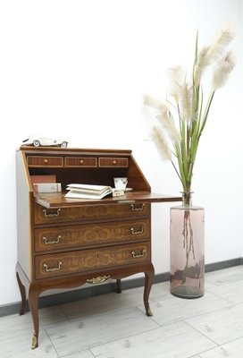 Vintage Writing Desk in Marquetry 1930s for sale at Pamono