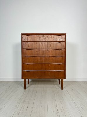 Large Mid Century Danish Teak Chest of Drawers 1960s