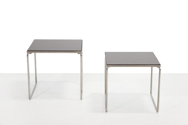 Glass side table with chrome legs store