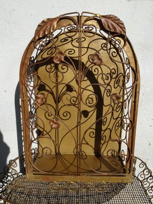 Wrought iron cabinet for sale store
