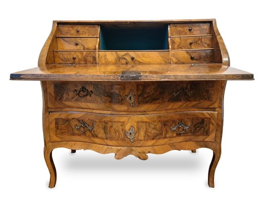 Baroque Walnut Secretary Desk