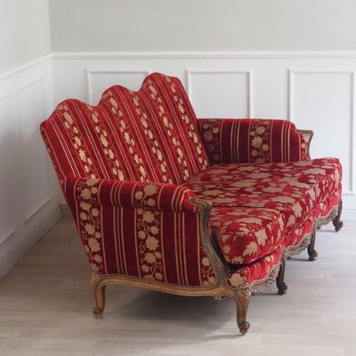 Red gold sofa store