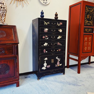 Vintage Chinese Chest with 5 Drawers for sale at Pamono