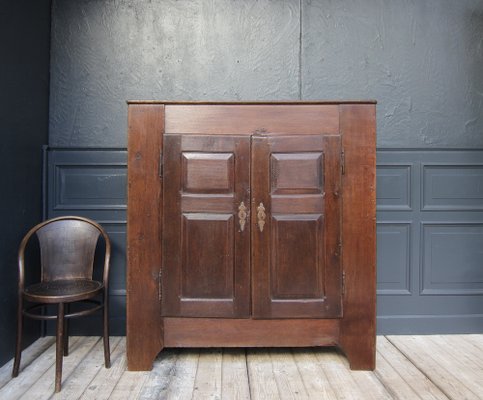 Rustic Primitive Oak Cupboard 1800s for sale at Pamono