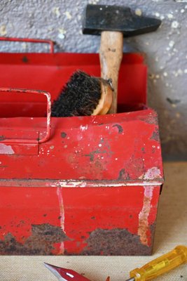 Red Toolbox With Tools