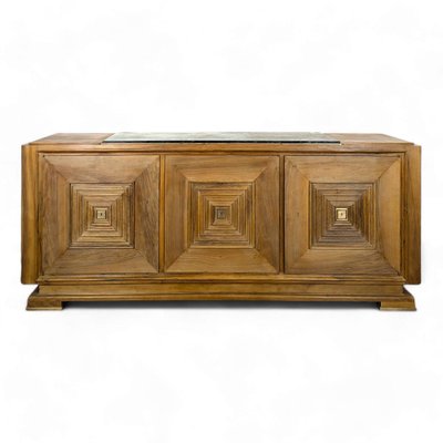Art Deco Style Walnut Sideboard attributed to Maxime 1940s