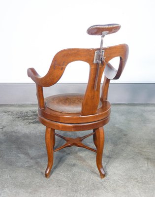 Wooden barber chair store