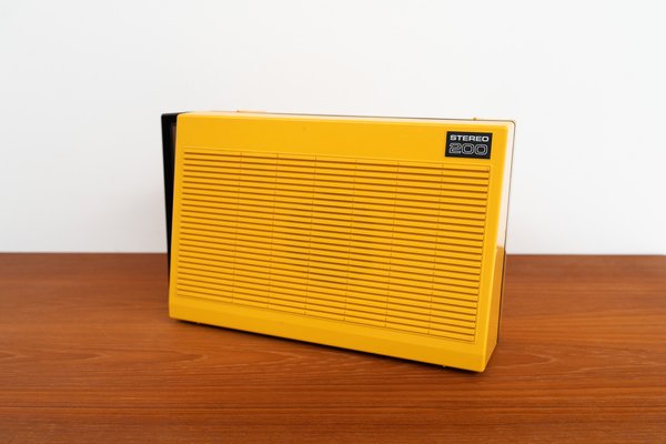 record player yellow