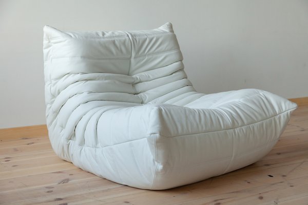 White leather lounge chair store