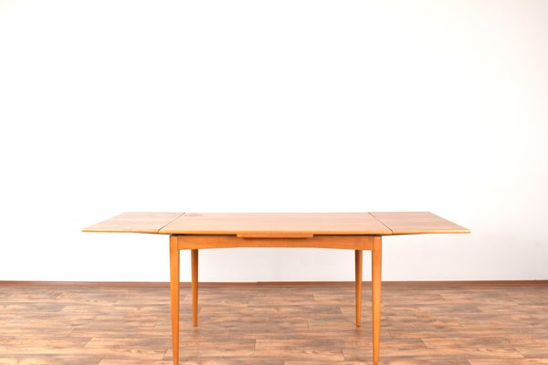 Mid Century Danish Teak Extendable Dining Table 1960s