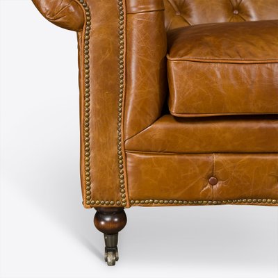 Tan Chesterfield Sofa from Pure White Lines for sale at Pamono