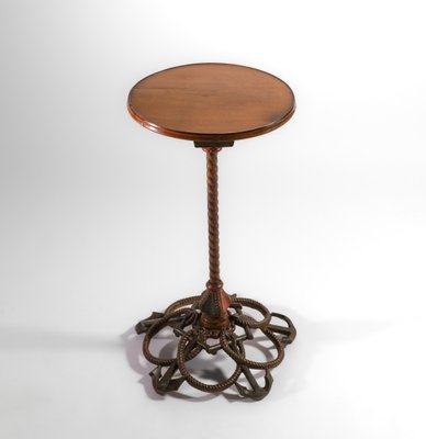 Nautical rope side table store