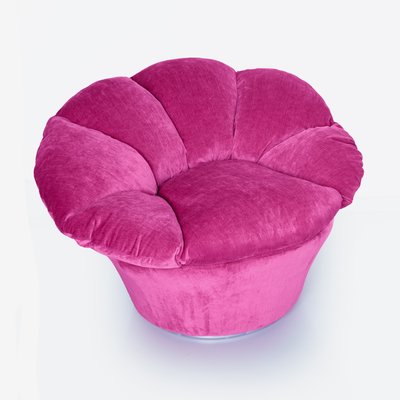 Twelve Pink Velvet Armchair by Biosofa for sale at Pamono