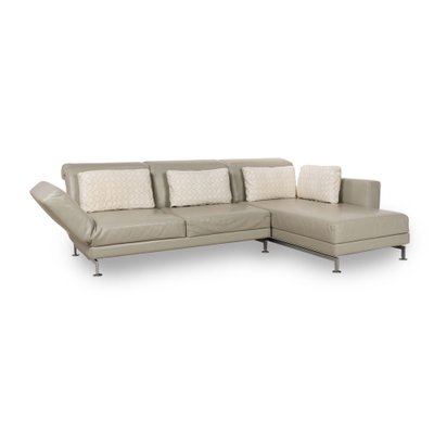 Taupe leather corner sofa store