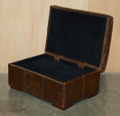 Vintage storage ottoman store