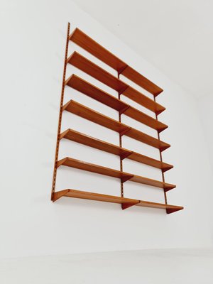 Danish Modern Modular Teak Shelving System by Kai Kristansen for Fh Mobel Denmark 1960s for sale at Pamono