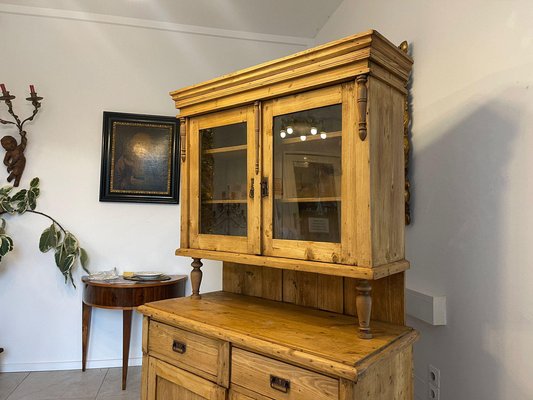 Wilhelminian Style Natural Wood Kitchen Cabinet for sale at Pamono