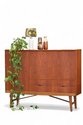 Danish Teak Cabinet with Doors and Drawers 1960s