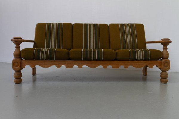 Mid Century Modern Danish Oak Sofa in the style of Kjaernulf 1960s for sale at Pamono