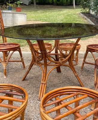 wicker dining room set