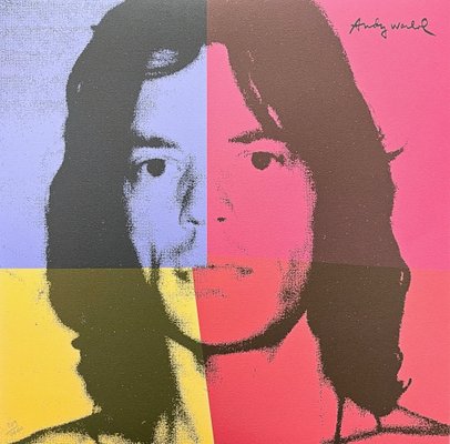 andy warhol mick jagger print