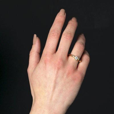 gold diamond ring second hand