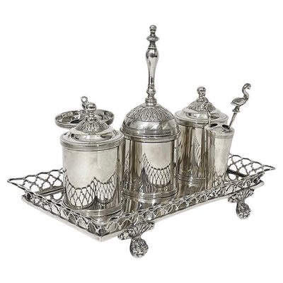 silver inkstand