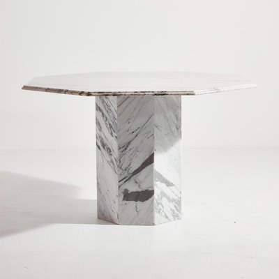 octagonal marble dining table