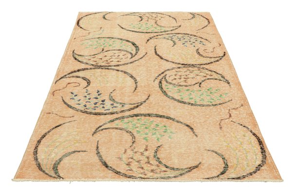 peach pattern rug