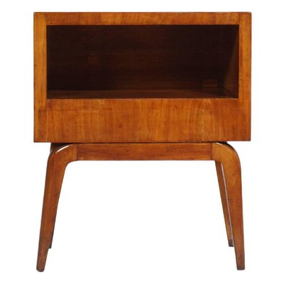 Mid Century Modern Cherry Wood Bedside Table
