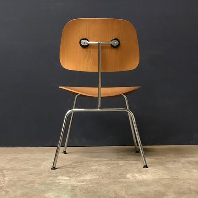 Wooden DCM Chair by Charles and Ray Eames for Vitra 1940s for sale at Pamono