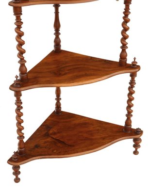 Antique wooden corner shelf store