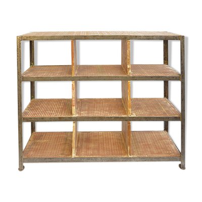 Vintage Industrial Shelving Unit 1940s