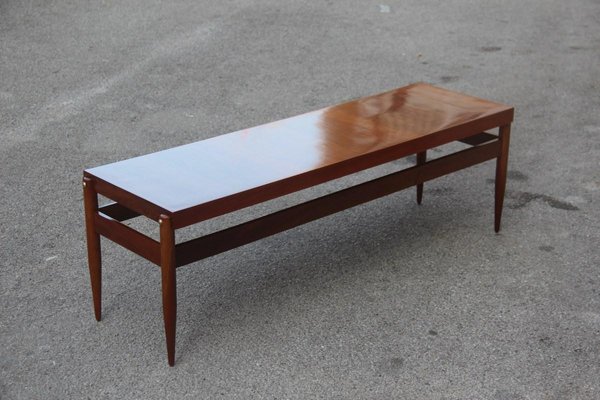 Retro walnut coffee table store