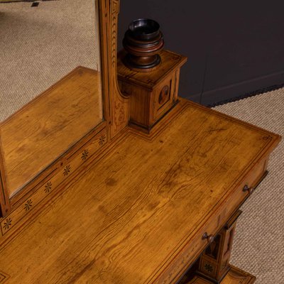 Antique Neoclassical Pitch Pine Dressing Table for sale at Pamono