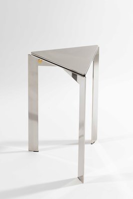 Joined T50.3 C Polished Stainless Steel Side Table by Barh